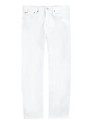 Ralph Lauren Hampton Relaxed Straight Jean Dover Stretch White