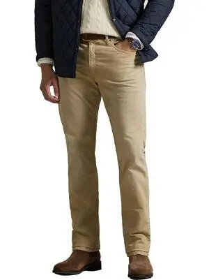 Ralph Lauren Hampton Relaxed Straight Jean Khaki Hill