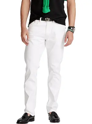 Ralph Lauren Hampton Relaxed Straight Jean White Stretch