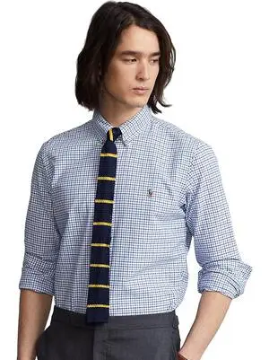 Ralph Lauren Classic Fit Tattersall Oxford Shirt - Blue/white Multi