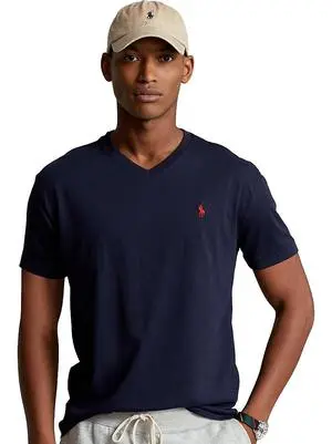 Ralph Lauren Classic Fit Jersey V-neck T-shirt - Ink
