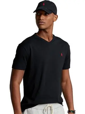 Ralph Lauren Classic Fit Jersey V-neck T-shirt - Rl Black