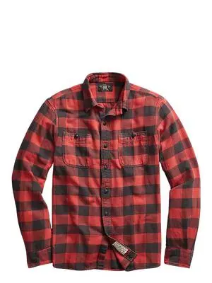 Ralph Lauren Plaid Twill Workshirt - Red/black