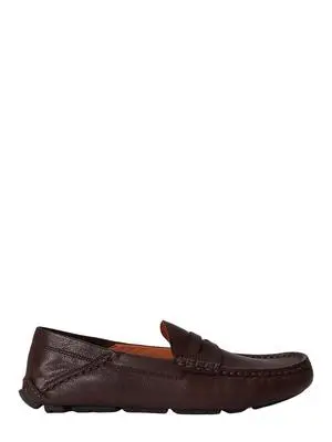 Ralph Lauren Anders Leather Driver - Dark Brown