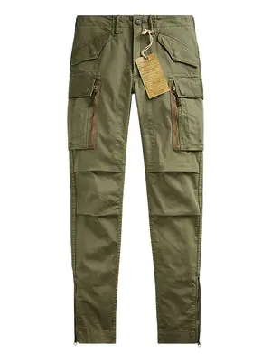 Ralph Lauren Stretch Skinny Cargo Pants - Olive
