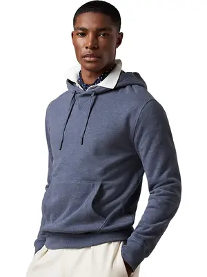Ralph Lauren Ralph Lauren Fleece Hoodie Supply Blue Melange