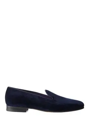 Ralph Lauren Alonzo Velvet Slipper - Classic Chairman Navy