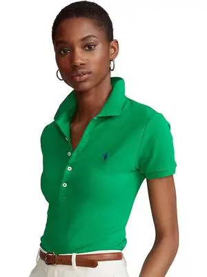 Ralph Lauren Slim Fit Stretch Polo Shirt - Billiard