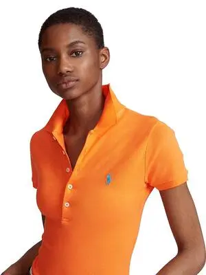 Ralph Lauren Slim Fit Stretch Polo Shirt - Resort Orange