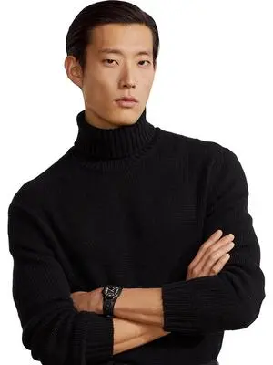 Ralph Lauren Cashmere Turtleneck Sweater - Classic Black