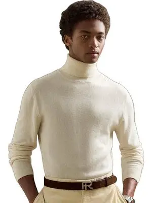 Ralph Lauren Cashmere Turtleneck Sweater - Classic Cream