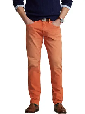 Ralph Lauren Sullivan Slim Stretch Jean Congo Orange