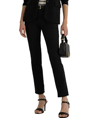 Ralph Lauren Mid-rise Straight Leg Jean - Black