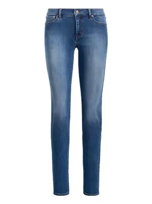 Ralph Lauren Mid-Rise Straight Leg Jean Harbor Wash