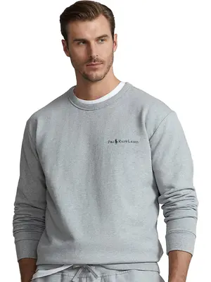 Ralph Lauren Logo Fleece Sweatshirt Andover Heather