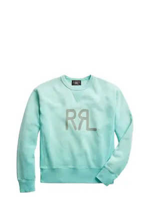 Ralph Lauren Logo Fleece Sweatshirt Turquoise