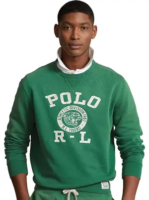 Ralph Lauren Logo Fleece Sweatshirt Verano Green