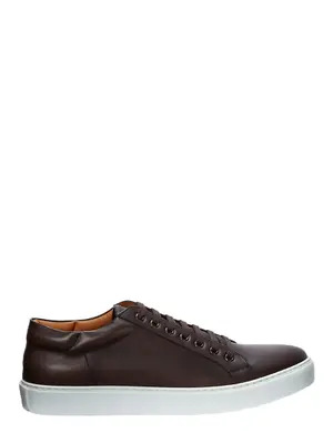 Ralph Lauren Ralph Lauren Severn Calfskin Sneakers Dk Brown