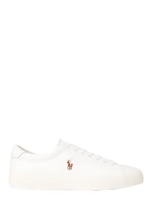 Ralph Lauren Longwood Leather Sneaker White/white