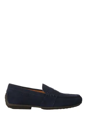Ralph Lauren Reynold Suede Driver Loafer - Navy