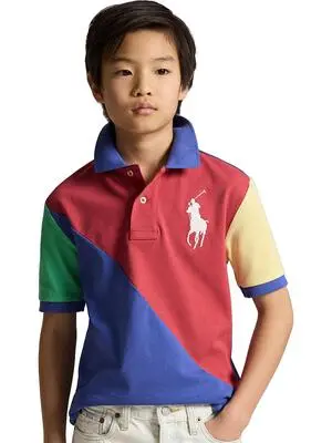 Ralph Lauren Big Pony Cotton Mesh Polo Shirt - Nantucket Red