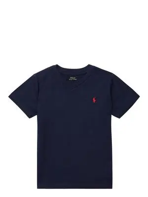 Ralph Lauren Cotton Jersey V-neck Tee - Cruise Navy