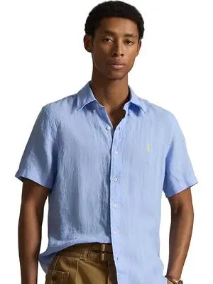 Ralph Lauren Classic Fit Linen Shirt - Austin Blue