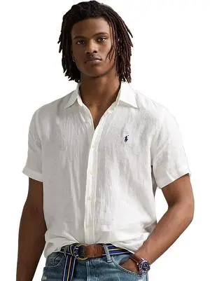 Ralph Lauren Classic Fit Linen Shirt - Ceramic White