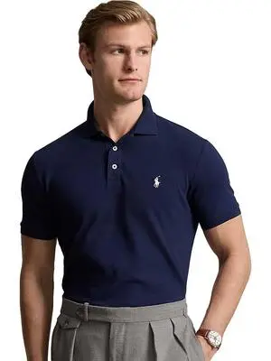 Ralph Lauren Custom Slim Fit Stretch Mesh Polo Shirt - Refined Navy