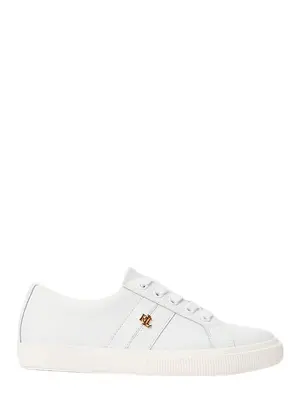 Ralph Lauren Janson Ii Action Leather Sneaker - Rl White
