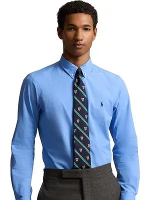 Ralph Lauren Slim Fit Stretch Poplin Shirt - Harbor Island Blue