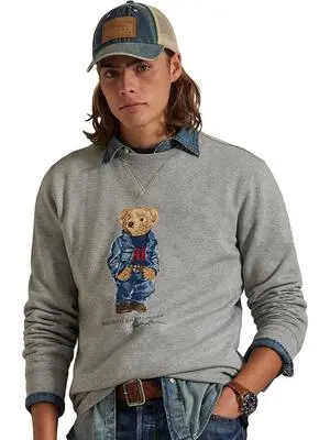 Ralph Lauren Polo Bear Fleece Sweatshirt - Andover Heather Denim Bear