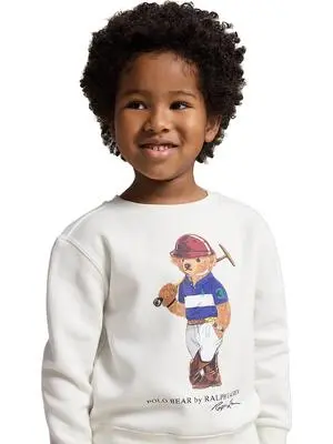 Ralph Lauren Polo Bear Fleece Sweatshirt - Deckwash White