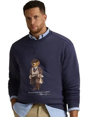 Ralph Lauren Polo Bear Fleece Sweatshirt - Faded Blue Hrtg Bear