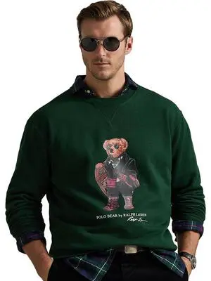 Ralph Lauren Polo Bear Fleece Sweatshirt - Moss Agate Holiday