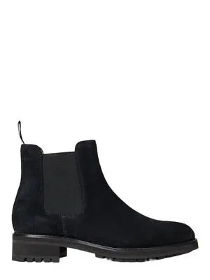 Ralph Lauren Bryson Suede Chelsea Boot - Black