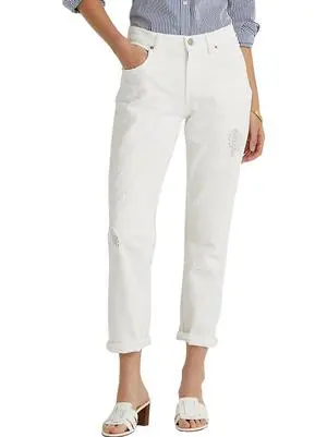 Ralph Lauren Relaxed Tapered Jeans White Wash