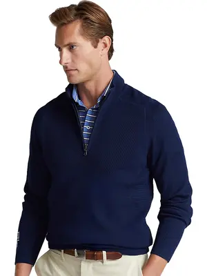 Ralph Lauren Performance Quarter-Zip Sweater French Navy