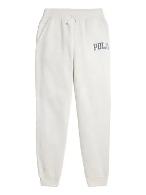 Ralph Lauren Logo Fleece Jogger Pant - Deckwash White
