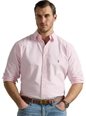 Ralph Lauren Striped Oxford Shirt - New Rose