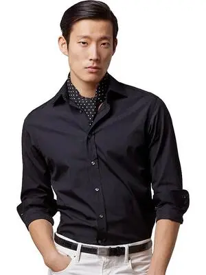 Ralph Lauren Easy Care Twill Shirt - Polo Black
