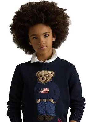 Ralph Lauren Polo Bear Cotton Sweater - Hunter Navy