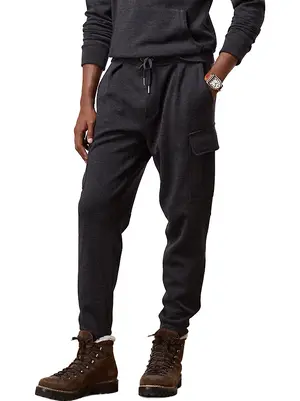 Ralph Lauren Ralph Lauren Double-Knit Cargo Jogger Pant Charcoal Melange