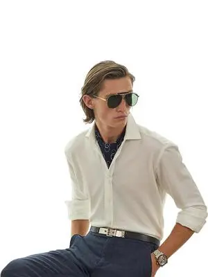 Ralph Lauren Knit Oxford Shirt White