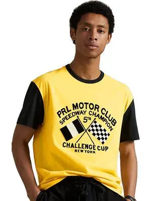 Ralph Lauren Classic Fit Jersey Graphic T-shirt - Chrome Yellow/polo Black
