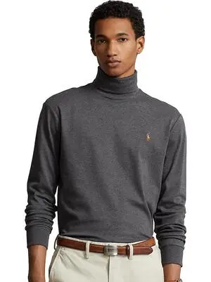 Ralph Lauren Ralph Lauren Soft Cotton Turtleneck Barclay Heather