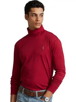 Ralph Lauren Ralph Lauren Soft Cotton Turtleneck Holiday Red