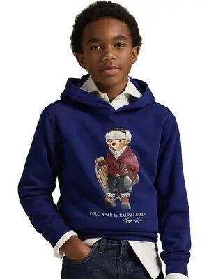 Ralph Lauren Polo Bear Fleece Hoodie - Navy/multi
