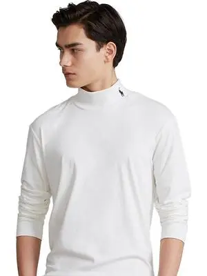 Ralph Lauren Soft Cotton Mockneck Shirt Nevis