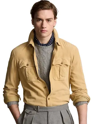 Ralph Lauren Ralph Lauren Suede Utility Jacket Country Brown